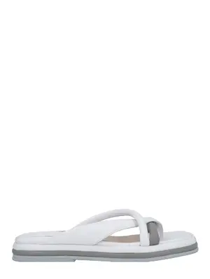 IXOS Leather Thong Sandals Grey