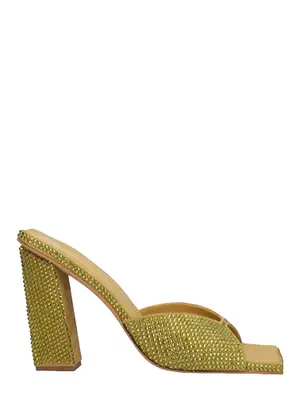 GIA / RHW GIA / RHW Leather Slide Sandals Green