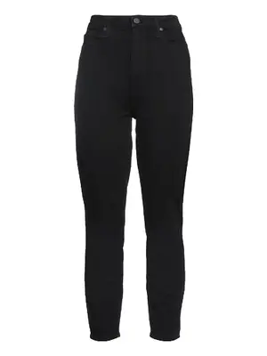 Paige High Waisted Tapered Leg Trousers - Black