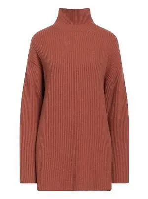 JUCCA Turtleneck Knit Top - Red