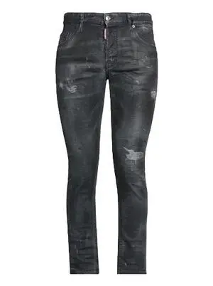 Dsquared2 Skinny Jeans With Metal Hardware - Black