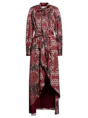 GAELLE PARIS Printed Polyester Dress - Rust