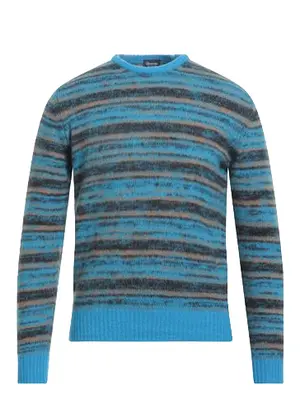 DRUMOHR DRUMOHR Lambswool Striped Sweater Blue