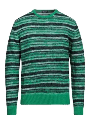 DRUMOHR DRUMOHR Lambswool Striped Sweater Green