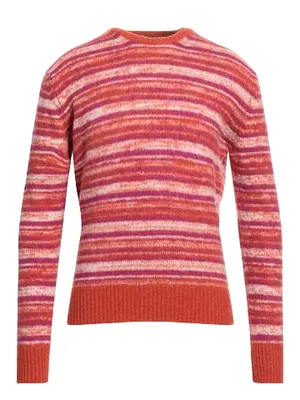 DRUMOHR DRUMOHR Lambswool Striped Sweater Red