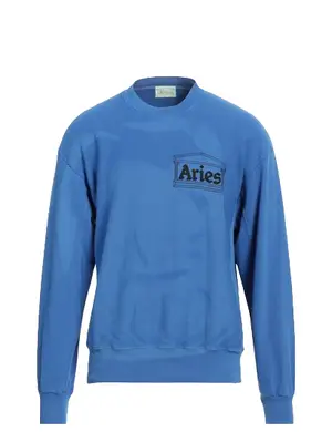 Aries Cotton Fleece Sweatshirt - Blue