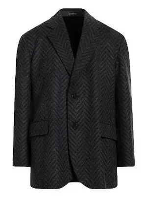 Emporio Armani Blazer Size Virgin Wool, Polyamide, Cashmere - Dark Brown