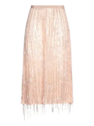 Elisabetta Franchi Midi Sequined Skirt - Pink