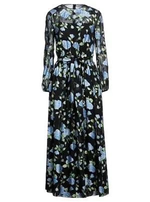 Red Valentino Floral-print Maxi Dress - Black