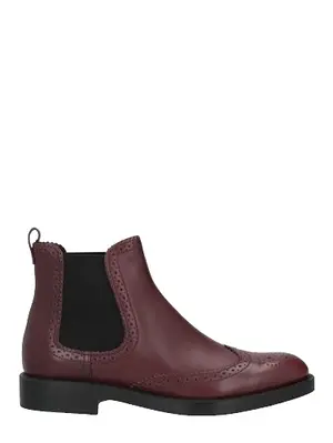 TOD'S Ankle Chelsea Boots - Red