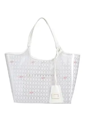 ROGER VIVIER Handbag In Pvc And Polyvinyl Chloride - White