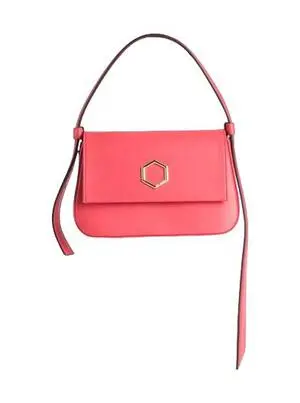 HIBOURAMA Leather Flap Bag - Red