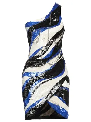 Elisabetta Franchi Sequined Mini Dress - Blue