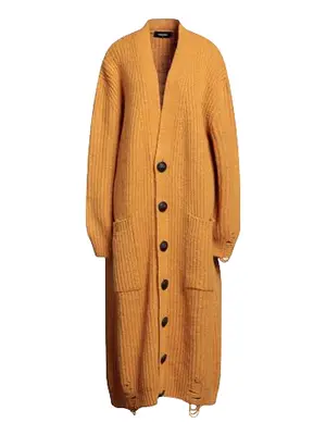 Dsquared2 Cardigan In Alpaca And Wool Blend - Yellow