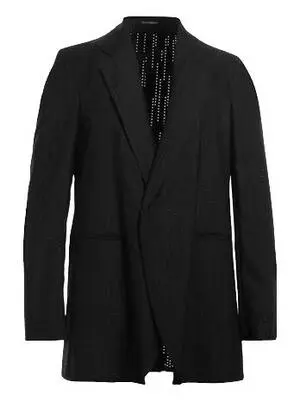 Emporio Armani Blazer Size Virgin Wool, Polyester - Black