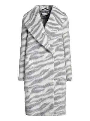 Peserico Zebra-print Coat - Grey