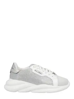 BALDININI Laminated Leather Sneakers - Silver