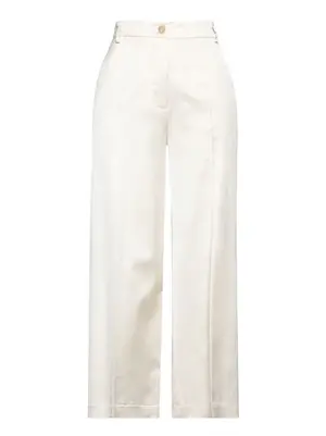 ALYSI Wide Leg Trousers - White