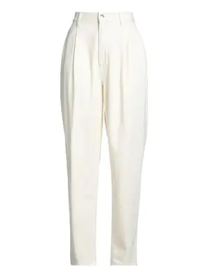 + PEOPLE Organic Cotton Mom Jeans - White