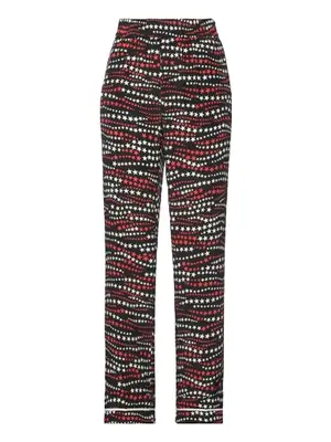Red Valentino RED Valentino High Waisted Straight Leg Pants Black