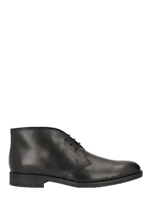 TOD'S Ankle Boots In Leather Black