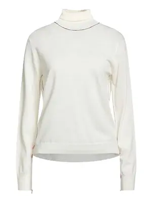 MAISON MARGIELA Turtleneck Wool Knit - White