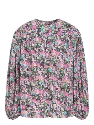 Isabel Marant Floral Crepe Top - Pink