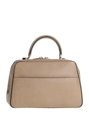 VALEXTRA VALEXTRA Brick Calfskin Bowler Bag Beige