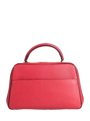 VALEXTRA Brick Calfskin Bowler Bag - Red