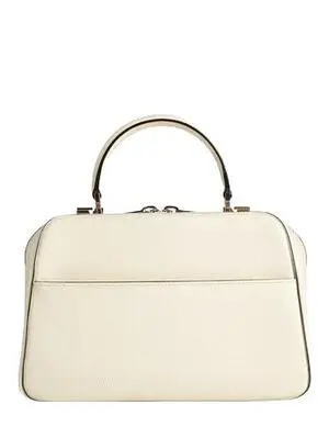VALEXTRA Brick Calfskin Bowler Bag - White