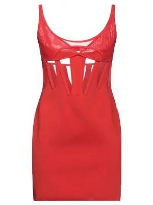 MUGLER Mini Bodycon Dress Red
