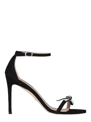 STUART WEITZMAN Ankle Strap Sandals - Black