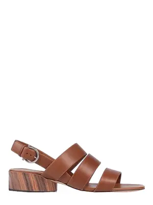 FERRAGAMO Sandals Calfskin - Brown