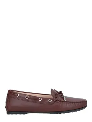 TOD'S Leather Loafers Brown
