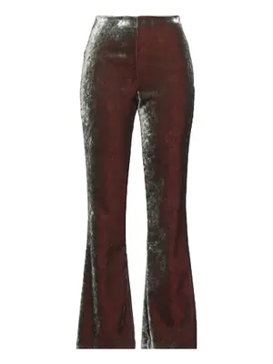 Beatrice B BEATRICE .B Flared Velvet Pants Red