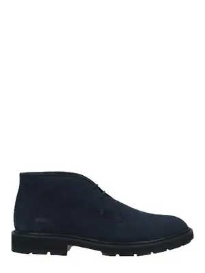 TOD'S Ankle Boots In Leather - Navy