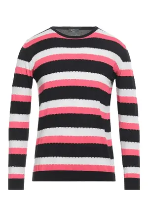 Rossopuro Striped Wool Sweater Red