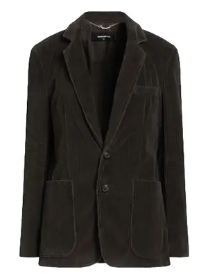 Dsquared2 DSQUARED2 Single-Breasted Corduroy Blazer Green