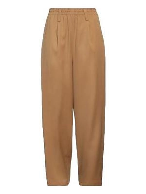QUIRA Virgin Wool Twill Trousers - Camel
