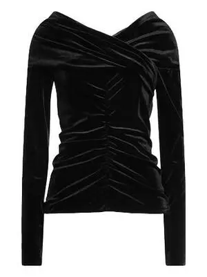 PHILOSOPHY DI LORENZO SERAFINI Chenille Gathered V-Neck Top
