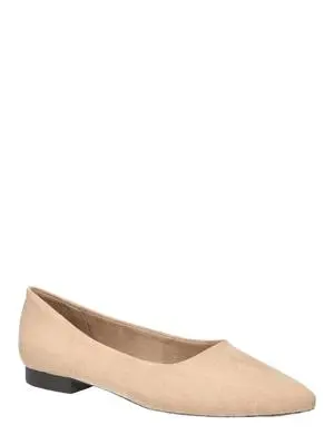 BELLA VITA Mireya Flat - Almond Suede