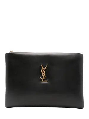 Saint Laurent Small Calypso Clutch - Black