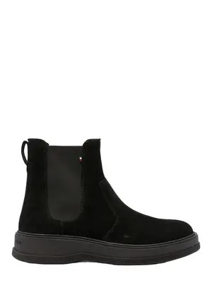 Tommy Hilfiger Everyday Suede Ankle Boots - Black
