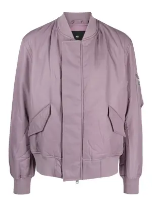 Y3 Cotton-blend Bomber Jacket - Purple