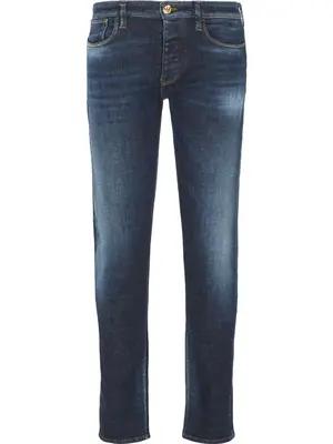 Emporio Armani J75 Slim-cut Jeans - Blue