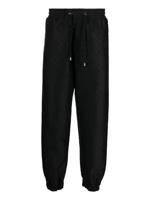 Balmain Monogram-print Track Pants - Black