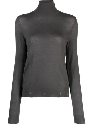 Zadig&Voltaire Distressed-effect Cashmere Jumper - Grey