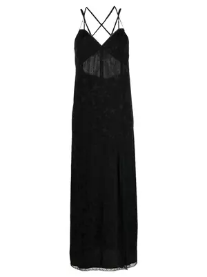 Zadig&Voltaire Rohal Star-jacquard Silk Dress - Black