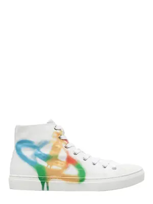 VIVIENNE WESTWOOD Plimsoll High-top Sneakers - White