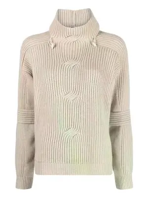 Giorgio Armani High-neck Cashmere Jumper - Neutrals